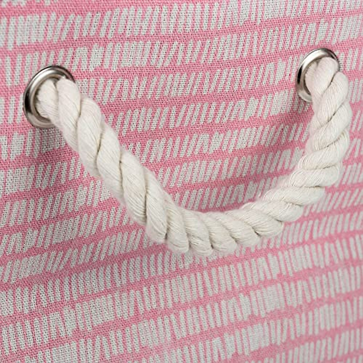 DII Polyester Container with Handles, Keeping Score Storage Bin, Large, Pink Sorbet