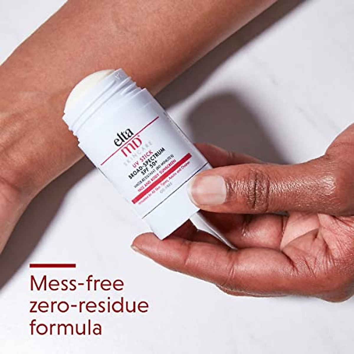 EltaMD UV Stick Sunscreen, Broad Spectrum Sunscreen Stick with SPF 50+, Mineral Face Stick Sunscreen, Oil-Free, Dermatologist Tested, Water-Resistant, Zinc Oxide Sunscreen Stick, 1.3 OZ Stick