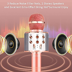 Annstory Kid Girl Top Birthday Gift Toy, Best Gift Presents for Girl Kid Boy Children Age 5 6 7 8 9 10 11 12 Years Old, Wireless Bluetooth Karaoke Microphone Gift for 5-12 Years Old Girl Boy