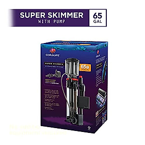 Coralife Super Protein Super Skimmer with Energy Saving Post-Flow Pump | Features Needle Wheel Technology | up to 65 Gallons