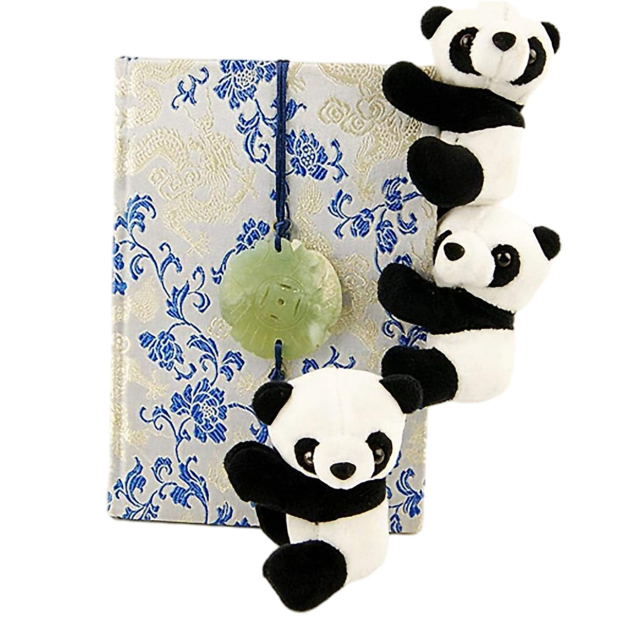 9 Pcs Finger Panda Plush 4 inch Panda Clips Curtain Holder Stand Note Memo Clips Photo Holder Cute Panda Toy Doll Finger Kids Toy,Home Decoration Plant Pots Bonsai Craft Decor,Chinese Style Souvenir