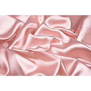 corciova 35 x 35 Women Silk Hair Scarf Pale Pink Chains Belts Curly Headband Tie Sleeping at Night Fashion Bandana Headscarf