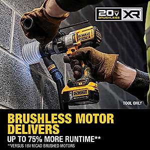 DEWALT 20V MAX XR Hammer Drill, Brushless, 3-Speed, Tool Only (DCD996B), Yellow/Black