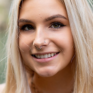 FINREZIO 15PCS 22G 20G 18G Surgical Steel Nose Rings Hoop Studs Cartilage Earrings Body Piercing Jewelry 1.5mm 2mm 2.5mm CZ (A:22G,8MM Silver Nose Ring)