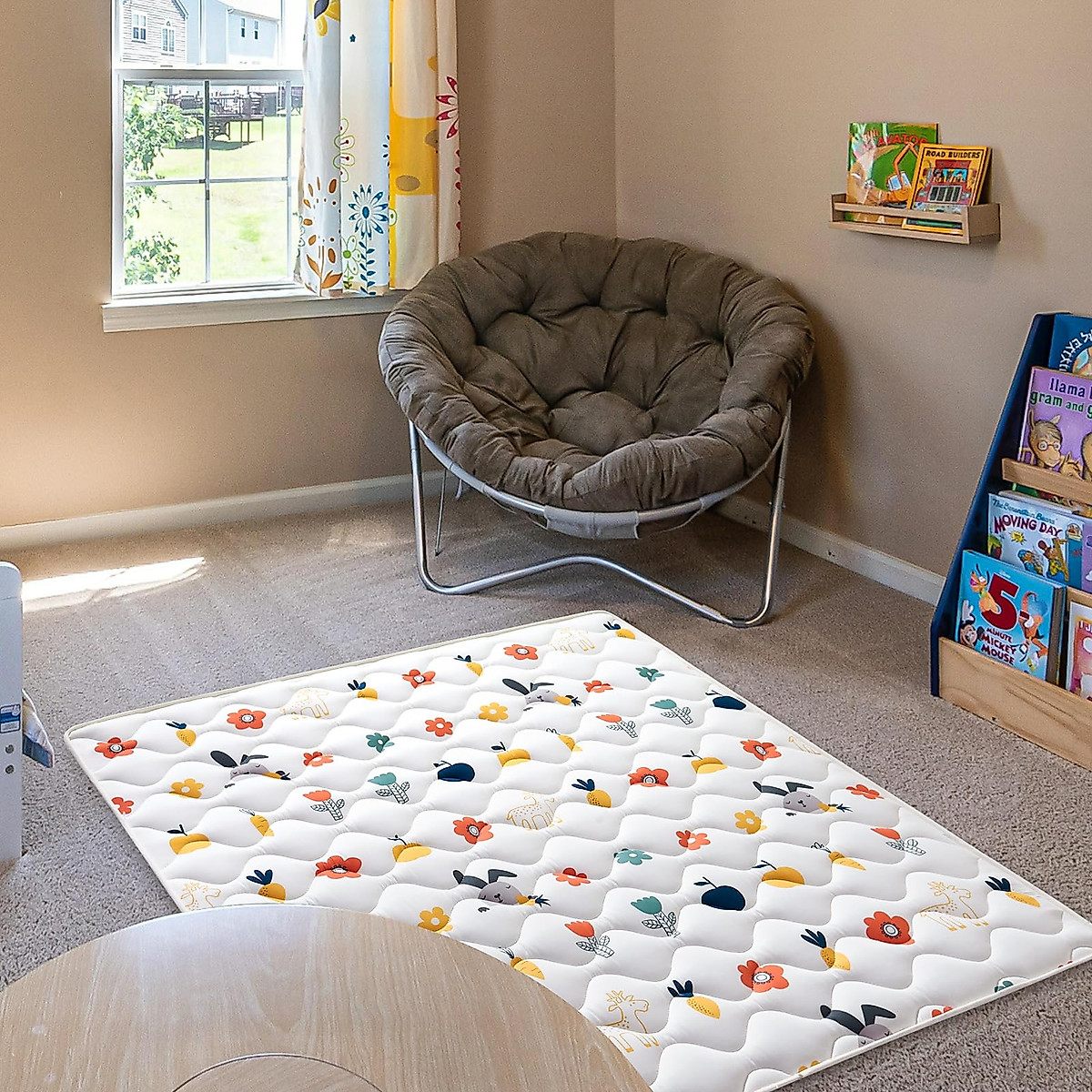 Odorless Premium Foam Baby Play Mat 71" X 59", Extra Large Activity Playmats for Babies,Toddlers, Infants, Soft Thicker Baby Mat for Floor, Play & Tummy Time, Machine Washable for Easy Care