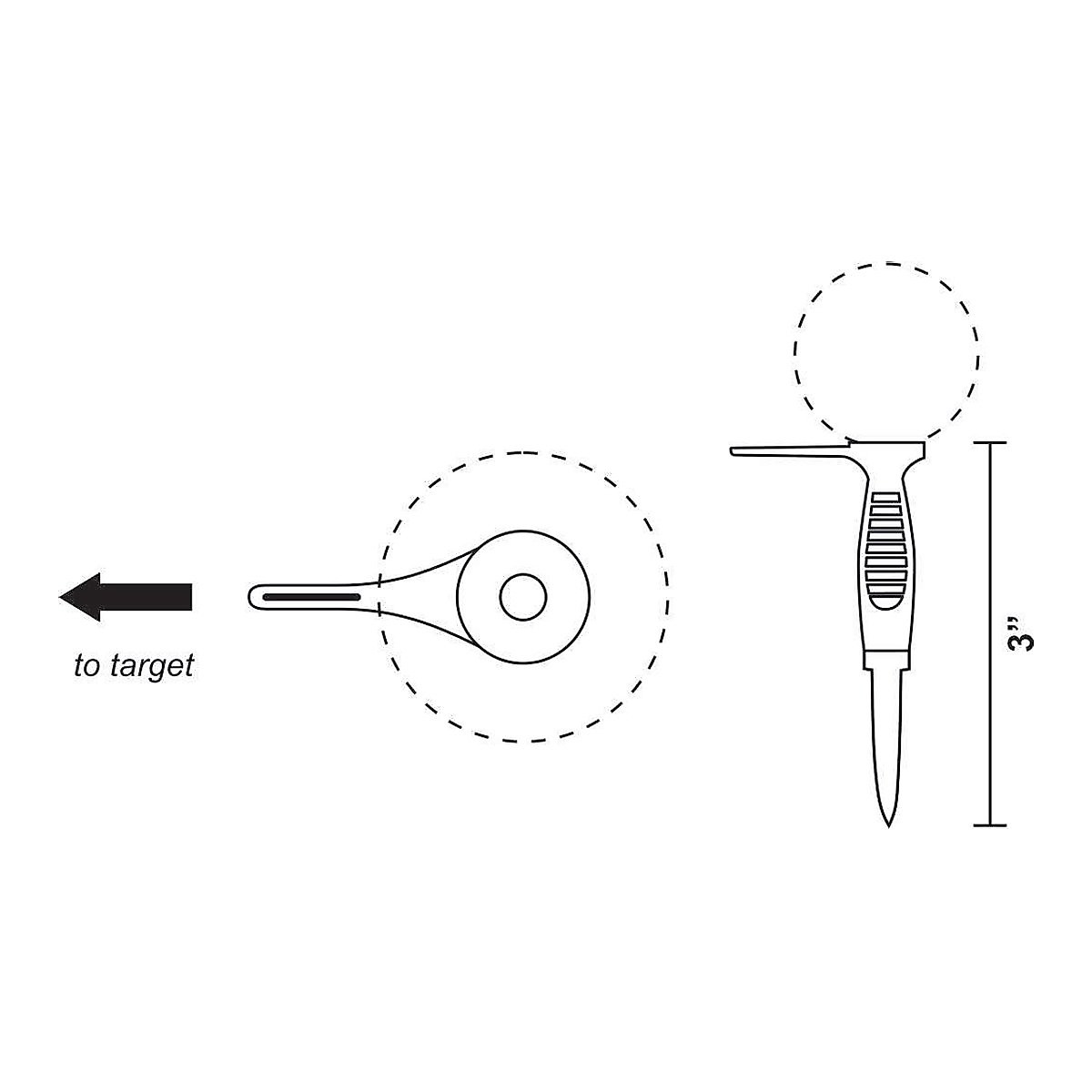 Flex Tee AlignTee Flexible Plastic Golf Tees (4 Pack) | Virtually Unbreakable Driver Tees with Alignment Aid, Greater Distance and Accuracy, Less Resistance