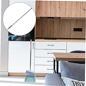 ORFOFE Broom Handle Stainless Steel Replacement Stick for Floor Cleaning Broom Stick for Household and Commercial Use