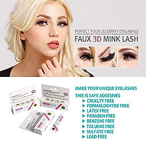 Premium Fast Drying and Strong Adhesives for Strip 3D False Eyelashes 7g / Net 0.25 OZ for Reusable and Dramatic Full Look with Cruelty Free and Latex Free, Formaldehyde Free with ISO (1 Pack)