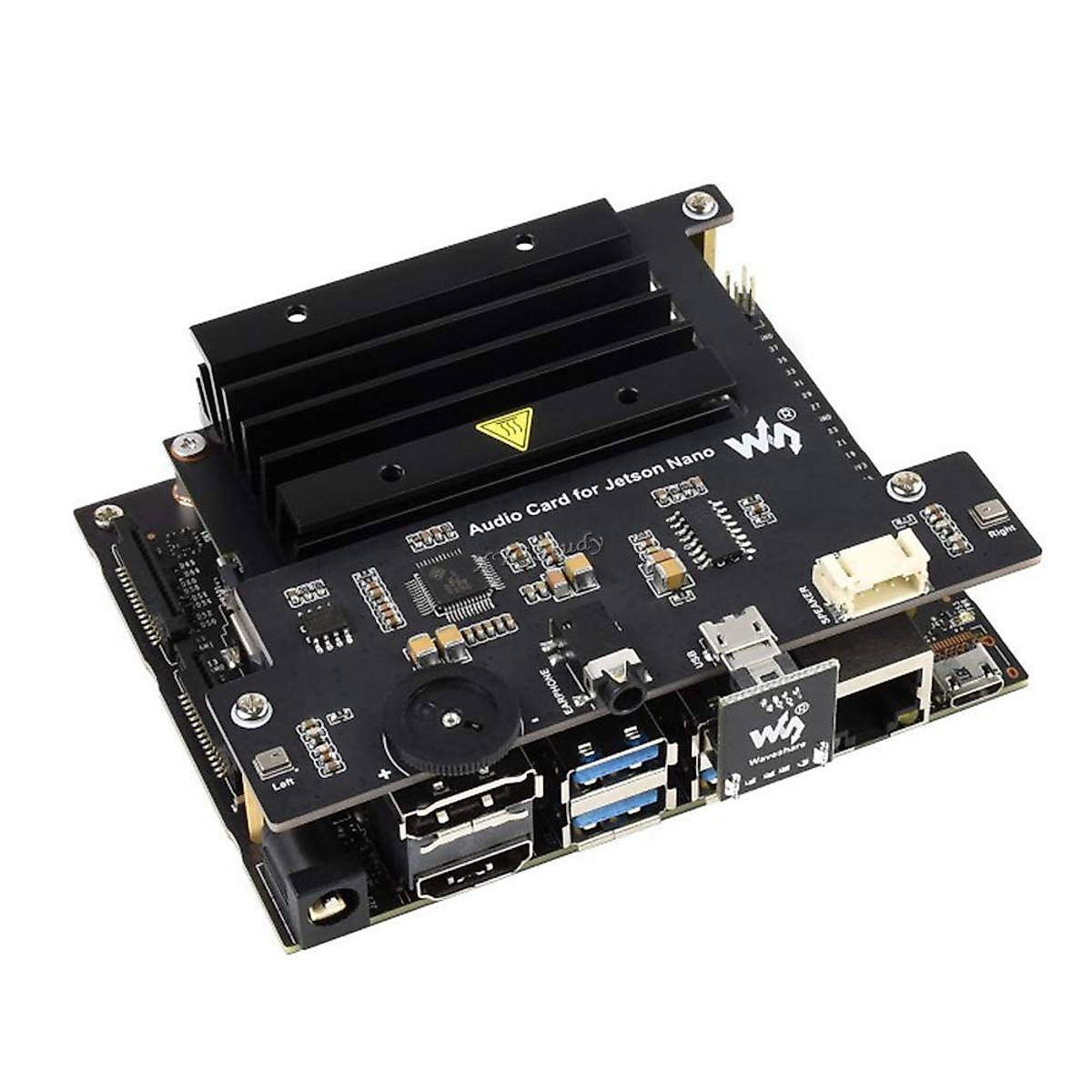 USB Audio Codec for Jetson Nano, USB Sound Card Driver-Free Plug and Play Support Recording and Playback Built-in Microphone and Speaker Header @XYGStudy