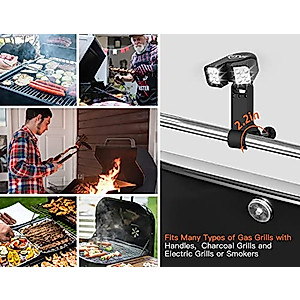 LED Grill Light for Outdoor BBQ - Father's Day Gifts for Dad, Personalized Birthday Gifts for Men Women Husband Grandpa, Cool Gadgets Super Bright Dual Head Grilling Accessories Fit for Grill Handle