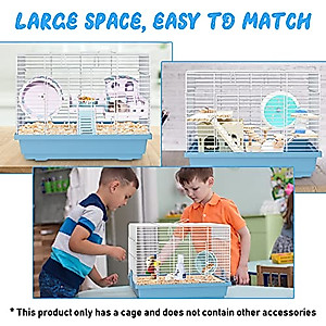 Pronetcus Small Hamster Cage, Small Animal Travel Cage - Ideal for Temporary Carrier or Transport of Hamster,Mice, Rats, hampsters, Gerbils, Parrot,Bird,and Baby Squirrels.