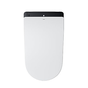 TOTO® Neorest® LS Dual Flush 1.0 or 0.8 GF Integrated Bidet Toilet, Cotton White with Black Trim - MS8732CUMFG#01B