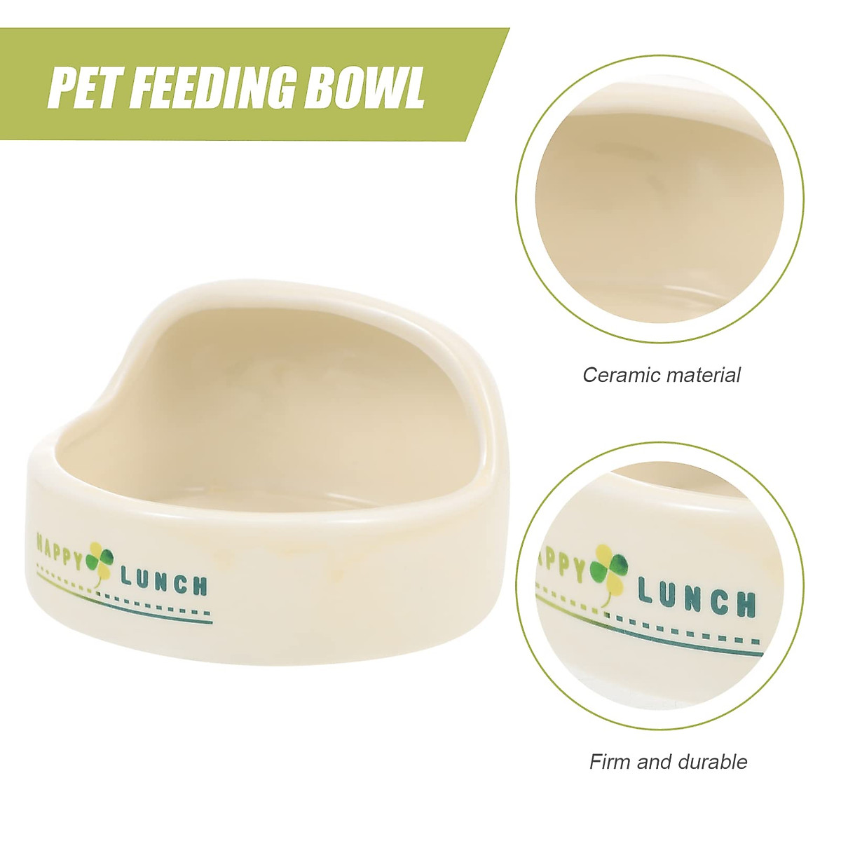 Hamster Food Bowl Hamster Food Holder Pet Feeding Bowl -Falling Pet Bowl Pet Food Bowl Rabbit Feeder Guinea Pig Bowl Multi-Function Pet Bowl Small Pets Food Container
