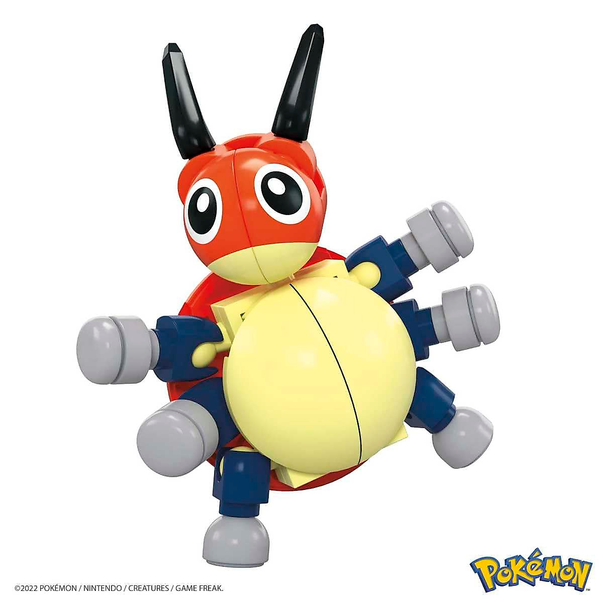 Mega Pokemon Ledyba Building Set with 38 Compatible Bricks and Pieces and Poke Ball, Toy Gift Set for Ages 6 and up