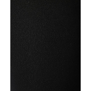 HUE Women's Sweater Tights, Black Flat Knit, Medium-Large