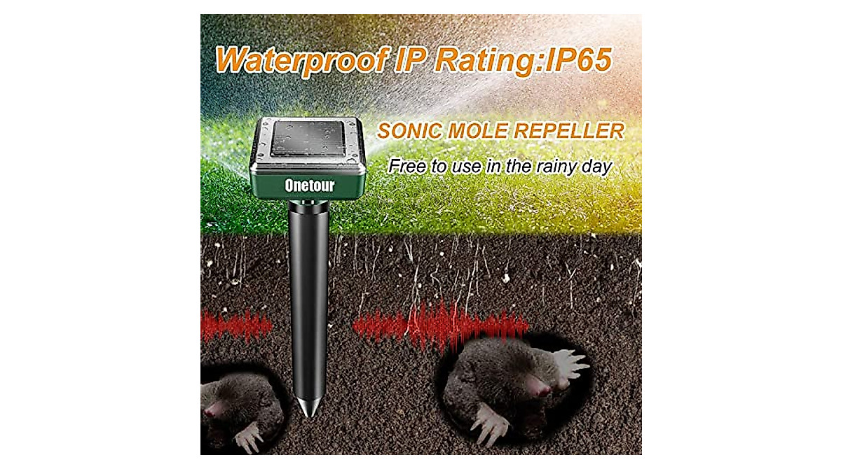 Keep Moles Out! Solar Sonic Spikes for Gopher & Vole Control