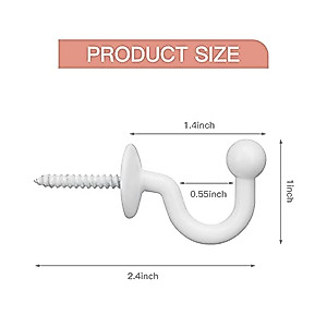 LIZIPAI Curtain Tie-Backs Hooks;Curtain Holdbacks.Wall Mounted Curtain Hooks for Window Drapery/Coat/Towel/Clothes/Hat(8PCS)