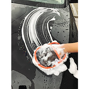 CARPRO Hand Wash Microfiber Mitt - Plush Microfiber Car Wash Mitt, Scratch Free & Swirl Free Car Wash Kit Essential - (Pack of 1)