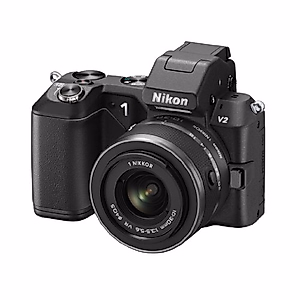 Nikon DSLR Nikon 1 V2 Double lens kit Black N1V2WLKBK - International Version (No Warranty)