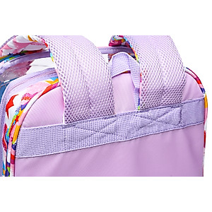 BLUEFAIRY Clear Backpack Heavy Duty PVC Transparent Backpack Clear Bag forSchool Concert Work Travel Sport Event Festival Games Venues for Adults Women Men Girls Boys with Mesh Pocket - Rainbow Star