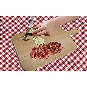 Wood Cutting Board With Handle,Large Wooden Chopping Board for Kitchen,Charcuterie Boards Meat Cheese Pastry Fruit Bread Board,Serving Board Butcher Block,tabla de picar cocina16X9''