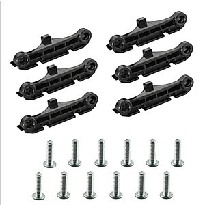 SJZBIN CPU Fan Bracket 3Pairs Black CPU Fan Support Brackets Retainer Brackets Plate Support Holders for AM4 AMD