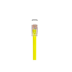 Simply45 ProSeries Unshielded Pass-Through RJ45 Modular Plugs with Cap45 for 23AWG Solid (Cat6/6a UTP) - Red Tint, Hi/Lo Stagger - 100-Pieces - S45-1700P