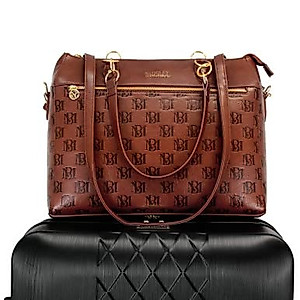 Badgley Mischka Madalyn Vegan Leather Travel Tote Weekender Bag