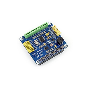 Raspberry Pi AD/DA Expansion Sheild Board for Adding High-Precision AD/DA Functions to Raspberry Pi Onboard ADS1256 DAC8552 Sensor Input/Output Interface