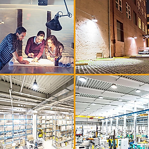 RIUVAO 60W LED Corn Bulb 500W Equivalent Led Light Bulb 7500 Lumen Bright 5000K Daylight White E26/E27 Medium Base for Large Area Outdoor Indoor Garage Warehouse Factory Backyard