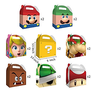 DMHZNB 16 Pcs birthday Party Gift Box,Game party gift box suitable for filling birthday party gift box.