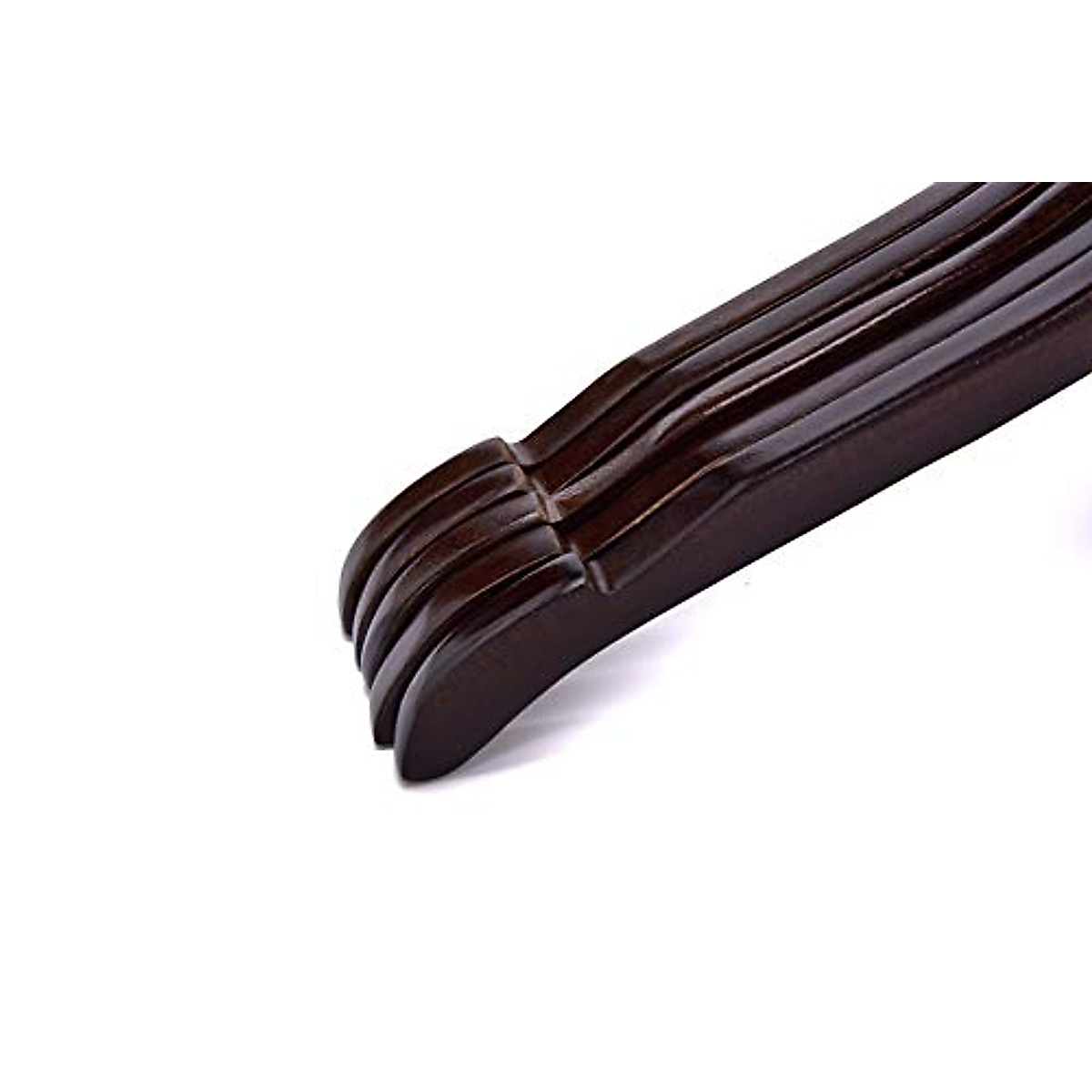Quality Luxury Very Slim Wooden Suit Coat Dress Hangers 360 Swivel Hook (5, Brown/Espresso)