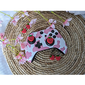 ZOOMHITSKINS Controller Skin Compatible with X1 S and X1 X, Vinyl Sticker Technology, Cow Milk Pink Cute White Dairy Farm Pastel, Durable, 1 Skin, Made in The USA