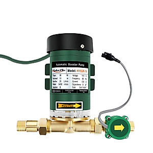 KOLERFLO 90W Water Pressure Booster Pump 115VAC,317 GPH,21.7 PSI Household Automatic Shower Booster Pump with Water Flow Switch for Home/Shower (H15GR-10)