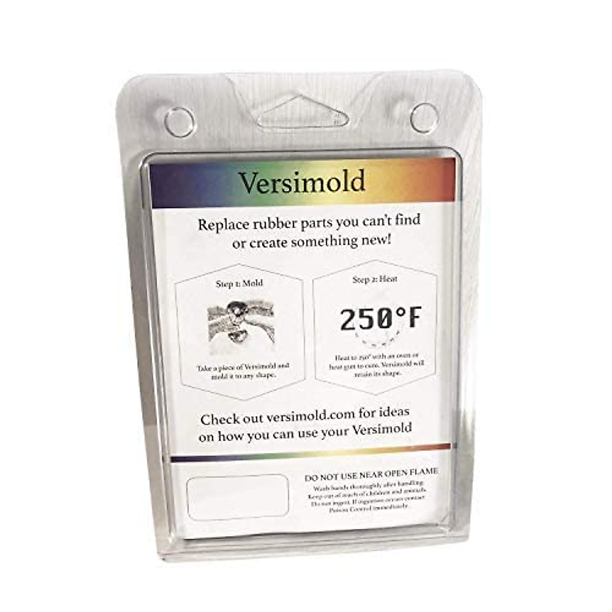 Versimold, Versatile and Moldable Silicone Rubber, Perfect for DIY Fixes and Projects, Cord Fix Putty, Repair Putty, Hand Moldable Compound, Made in USA (Black)