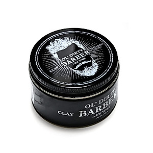 OL' DIRTY BARBER NYC Styling Hair Clay For Men 4oz - Matte Clay Hair Product Men - Strong Hold - Water Based - Frizz Control - Long Lasting - Flake Free Finish