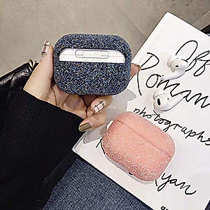 Bling Airpods Pro Case, Cute Glitter Diamond Airpod Pro 3 Case Cover for Girls Women, Rhinestone Protective Case with Keychain, Scratch Proof and Drop Proof for Apple Airpods Pro (Pink)