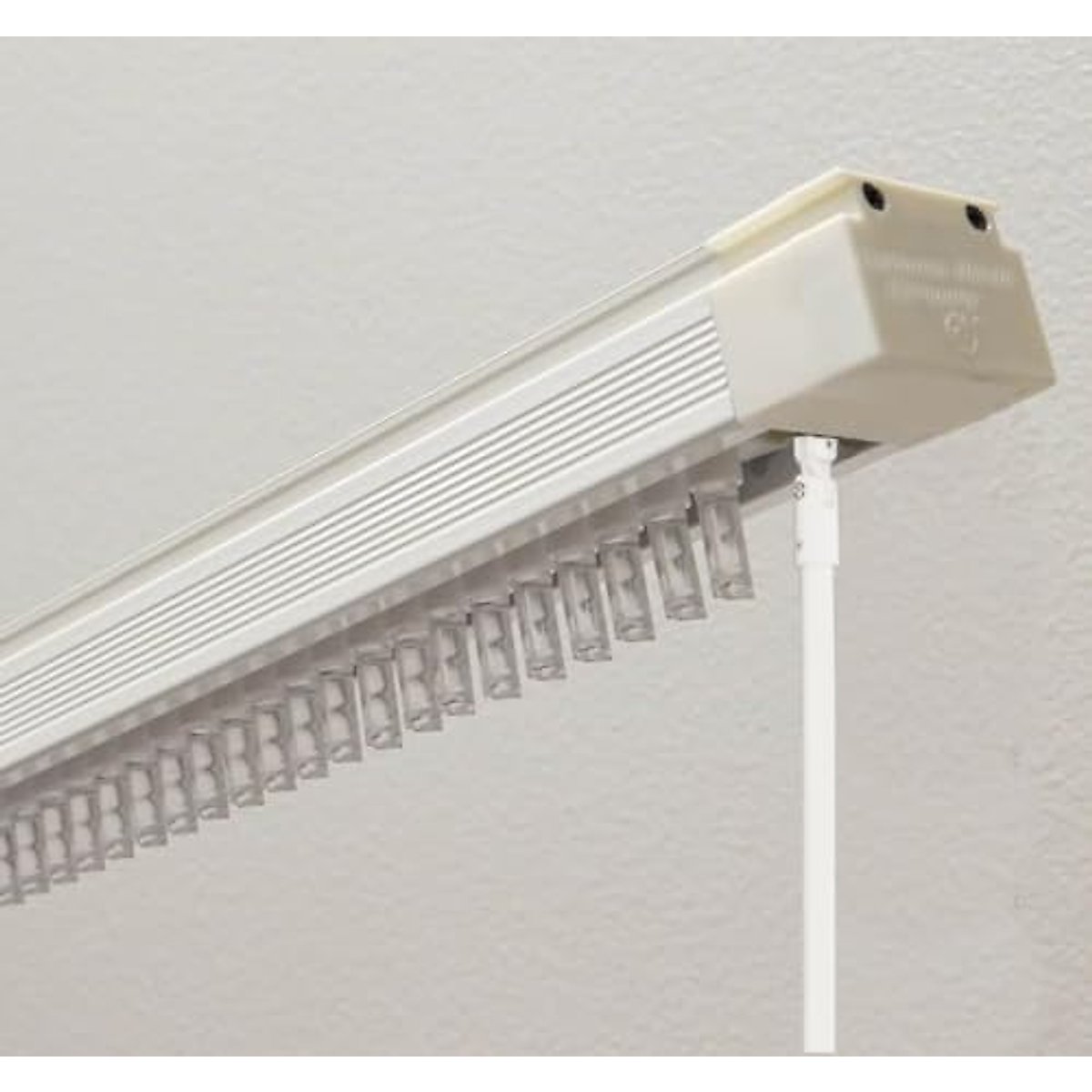 Vertical Blinds Replacement Headrail Track Custom Made to Your Size, Stack, and Control Type - Complete with Brackets and Hardware (64.5 inches)