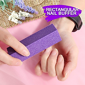 HNYYZL Manicure Kit - Nail File, Buffer, Cuticle Clipper, Pusher & Brush for Salon Nail Art