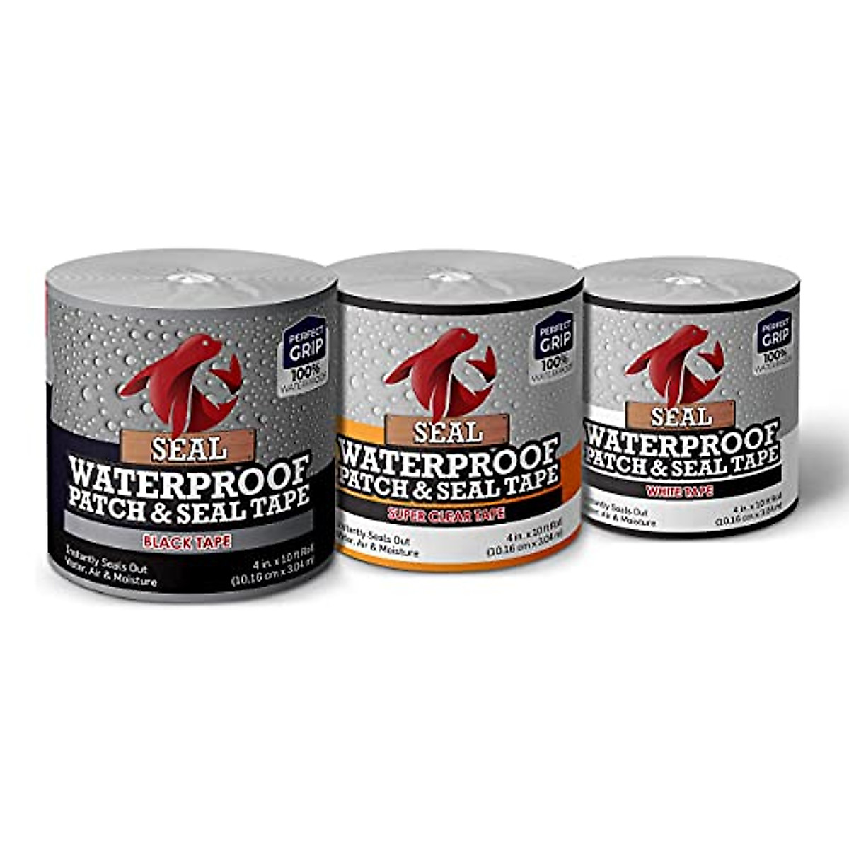 Waterproof Patch & Seal Tape 4" x 10 Feet, Waterproof fix Repair Tape Heavy Duty Duct Tape Under Water Tape