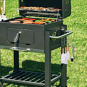 Onlyfire Chef Paper Towel Holder for Kitchen/Grills, Hook Rack for Camp Chef Stove, Side Shelves Utensils Hanging Kit