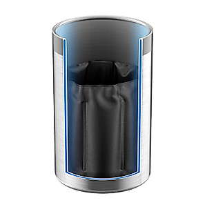 AHAILUOO Wine Chiller Bucket Champagne Bucket for 750ml Double Layer Vacuum Stainless Steel Cooling Bucket Insulated Wine Cooler Bucket to Keep Wine Cold up to 6 Hours