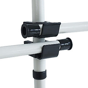 TOOL1SHOoo 2 Tiers Clothes Pipe Rack Garment Hanger Rail Storage Shilf Organizer Modern Simple Pipe Hanging Rods Clothing Rack Storage Cloth Hanging Shelf