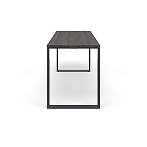 HON Basyx Commercial-Grade Executive Desk, 55", Gray