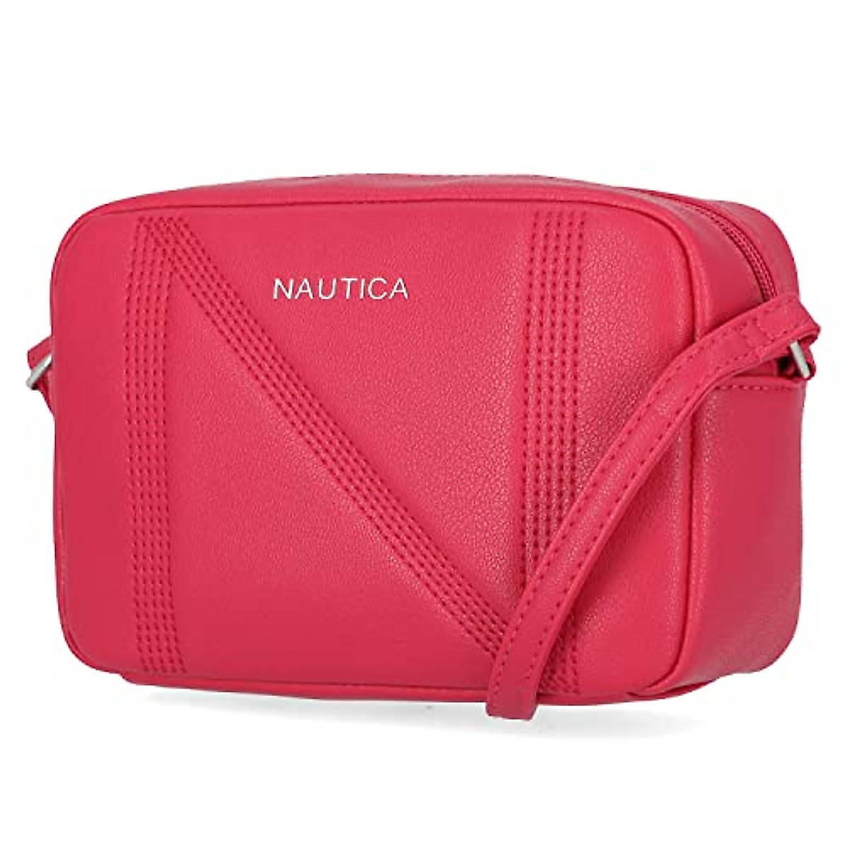 Nautica womens Nautica Candid Camera Adjustable Crossbody, Magenta, One Size