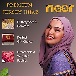 NOOR Elevate Your Elegance Luxe Jersey Hijab Trio - Soft, Breathable & Stylish Wraps in Timeless Shades