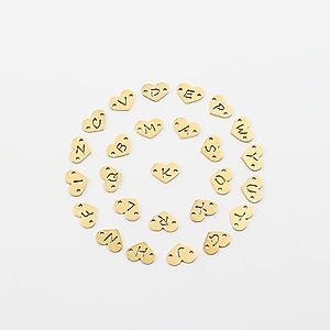 Dainty Heart Initial Bracelet For Women Girls,Classic 14K Gold Plated Chain Letter Charm Bracelet for Women Jewelry Gift