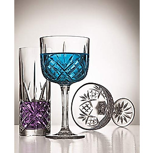 Godinger Champagne Coupe Barware Glasses - Set of 4, 6oz, Dublin Crystal Collection