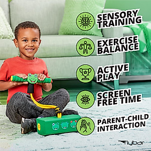 Flybar My First Foam Pogo Jumper for Kids Fun and Safe Pogo Stick for Toddlers, Durable Foam and Bungee Jumper for Ages 3 and up, Supports up to 250lbs (Frog)