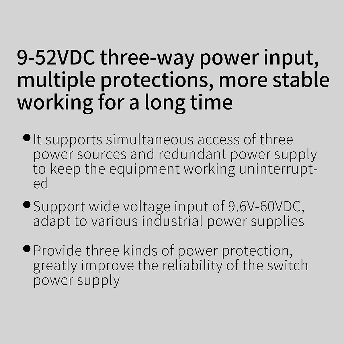 5-Port Hardened Industrial DIN-Rail Switch Network Switch (-40 to 70 ºC),5 x 100Mbps Ports,1Gbps Switching Capacity,DIN-Rail Included, Lifetime Protection